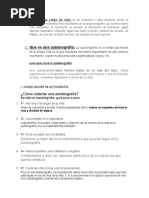 Estructura Clave de una Autobiografía | PDF | Autobiografías