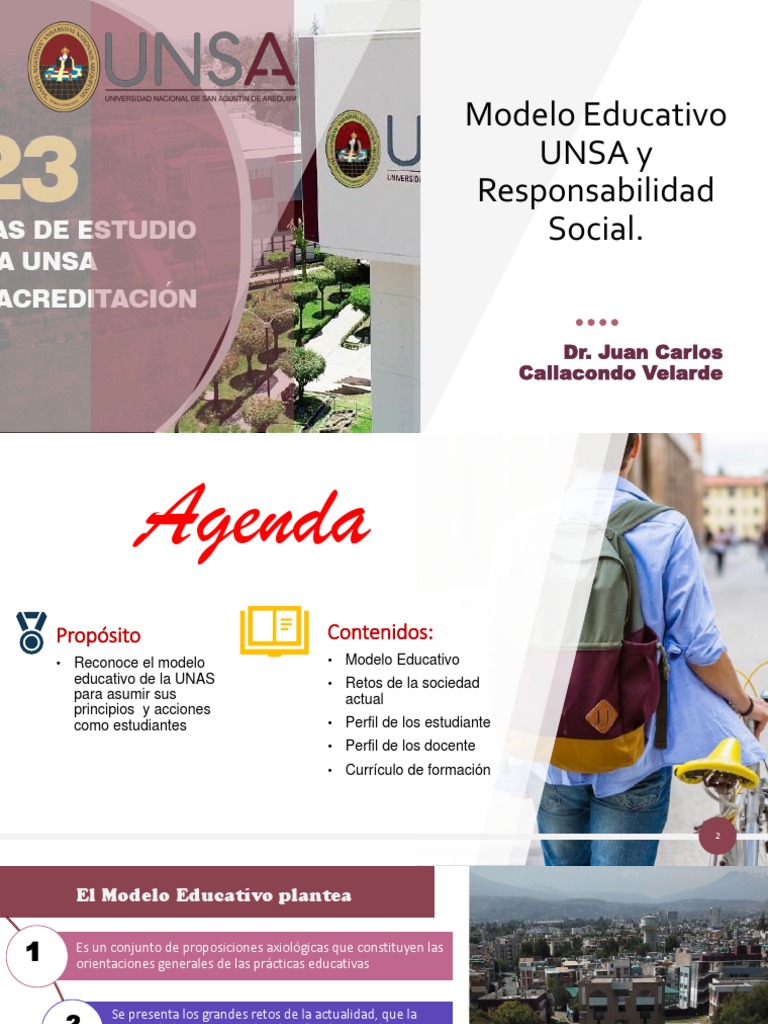 03 Modelo Educativo UNSA | PDF | Plan de estudios | Maestros