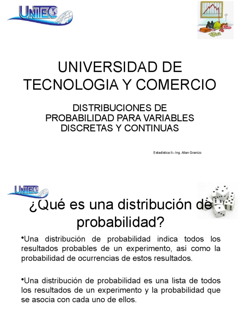 Clase Distribuciones Discretas y Continuas | PDF | Distribución de ...