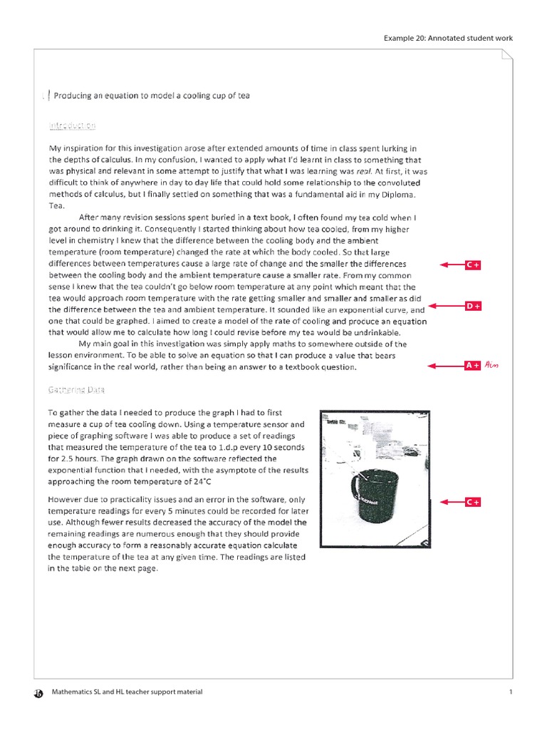 Math IA Example IB | Descargar gratis PDF | Mathematics | Applied ...