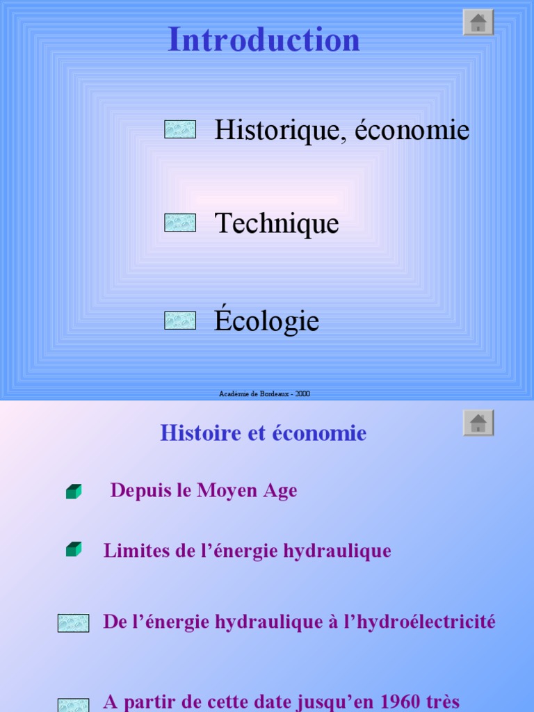Hydrau 1 | PDF | Énergie hydroélectrique | Turbine