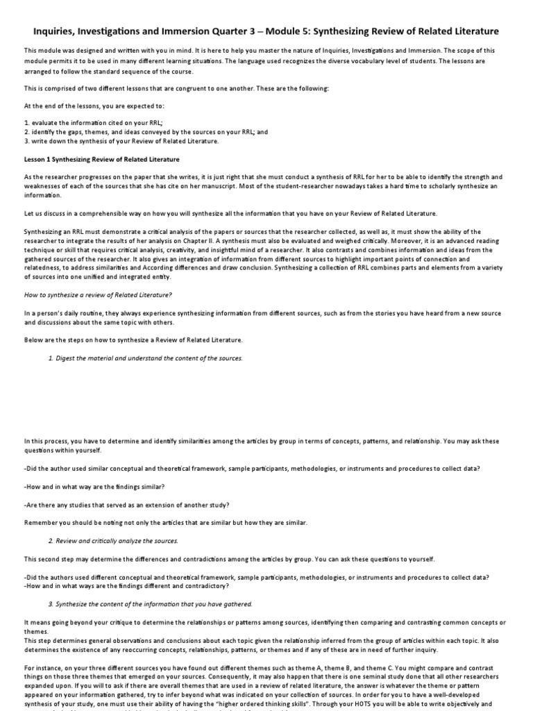 Mod 5 | PDF | Methodology | Information