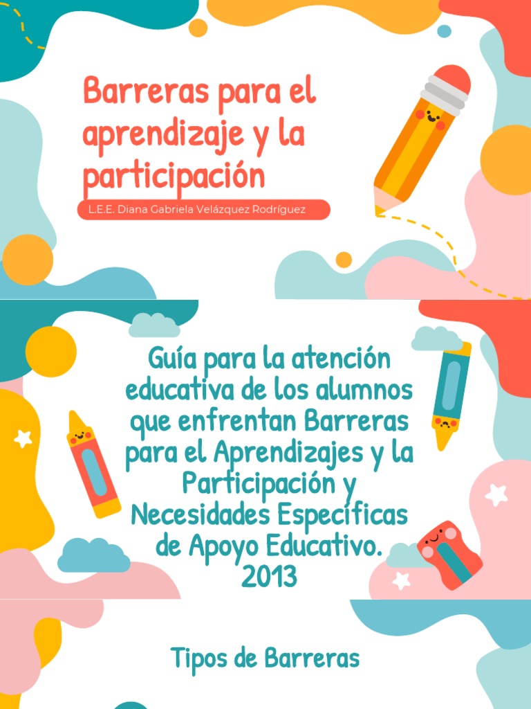 Barreras para El Aprendizaje y La Participación | PDF | Plan de estudios | Aprendizaje