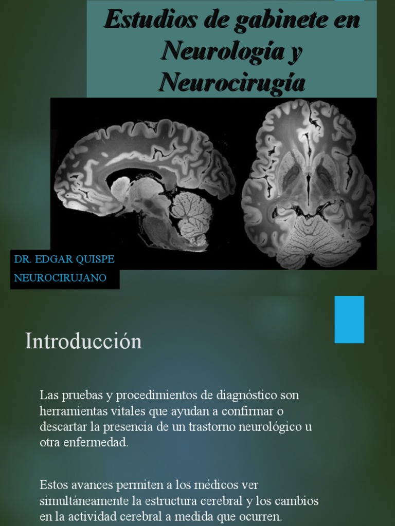 Estudios de Gabinete en Neurologia | PDF | Fluido cerebroespinal | Angiografía