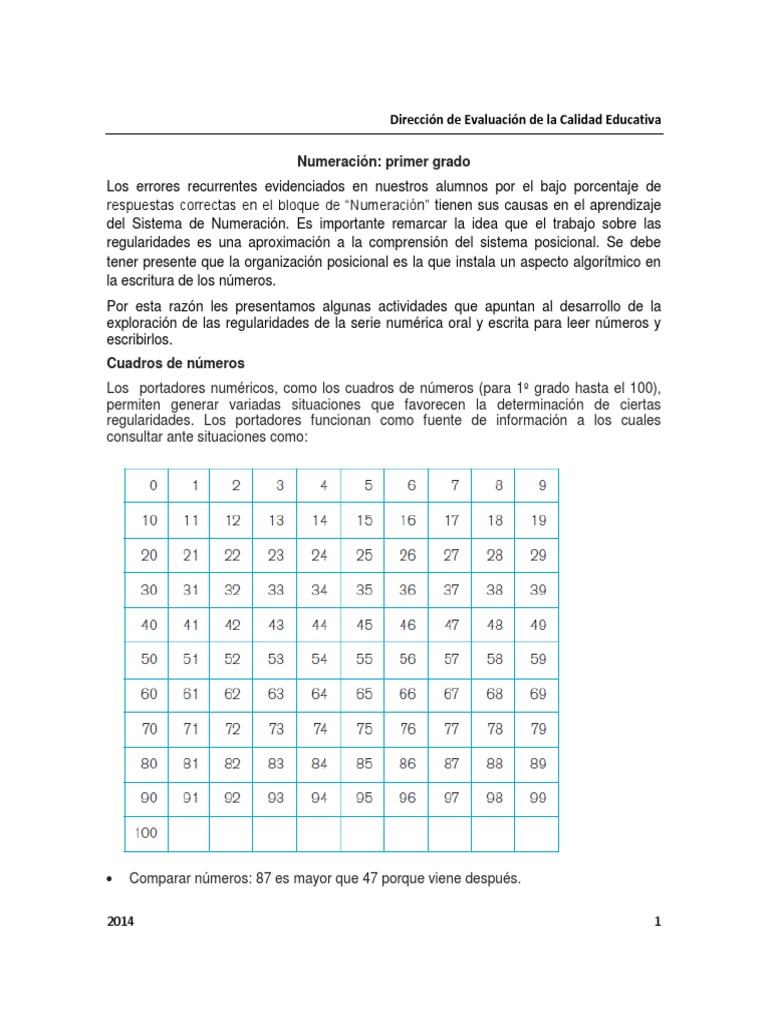 Numeracinprimergrado 161110145341 | PDF | Relaciones personales ...