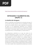 Nitrogenoideos Presentación Grupo (VA) | PDF | Materiales | Conjuntos ...