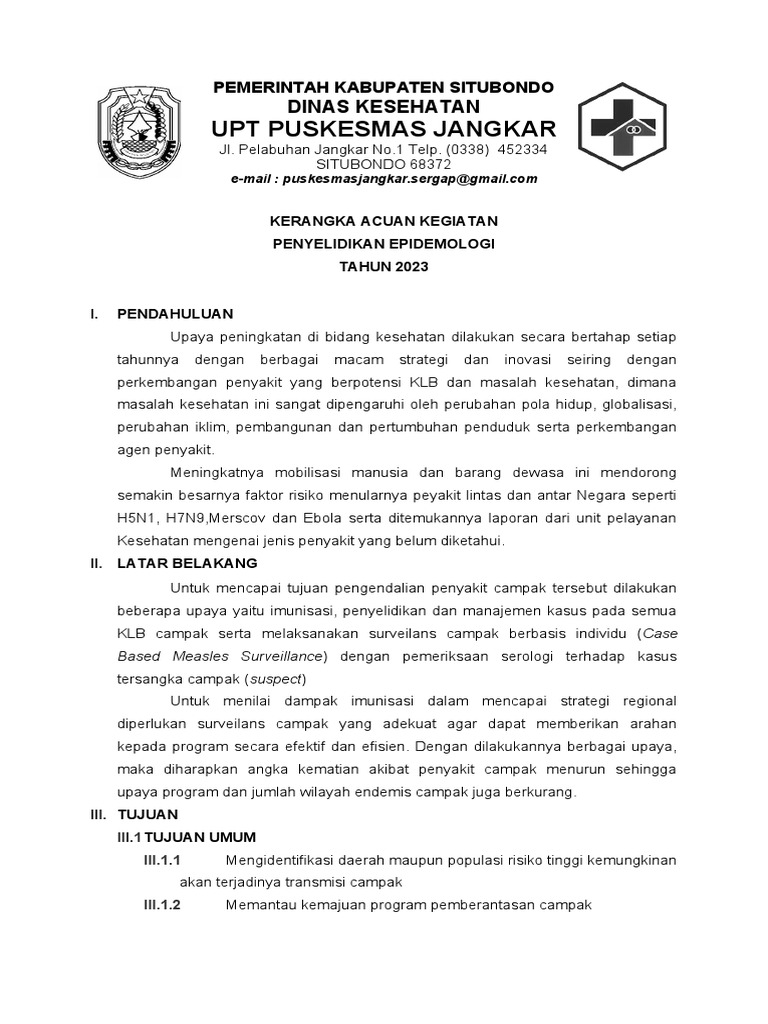 Penyelidikan Epidemiologi Campak 2023 | PDF | Pengembangan Diri ...