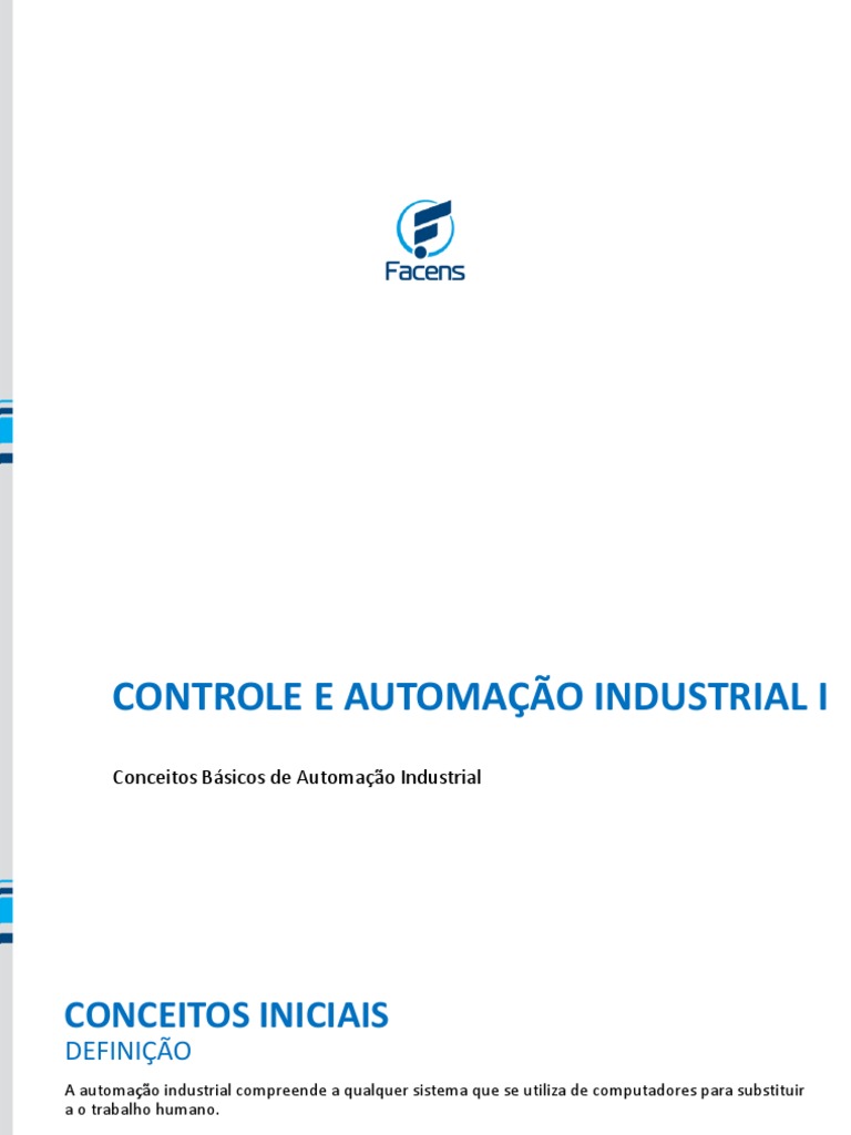 Cai1 Apr A01 Noções De Automação E Controle Download Grátis Pdf
