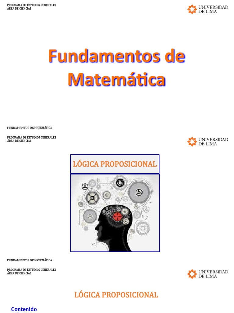 S1 Proposiciones y Fórmulas Lógicas | PDF | Proposición | Lógica