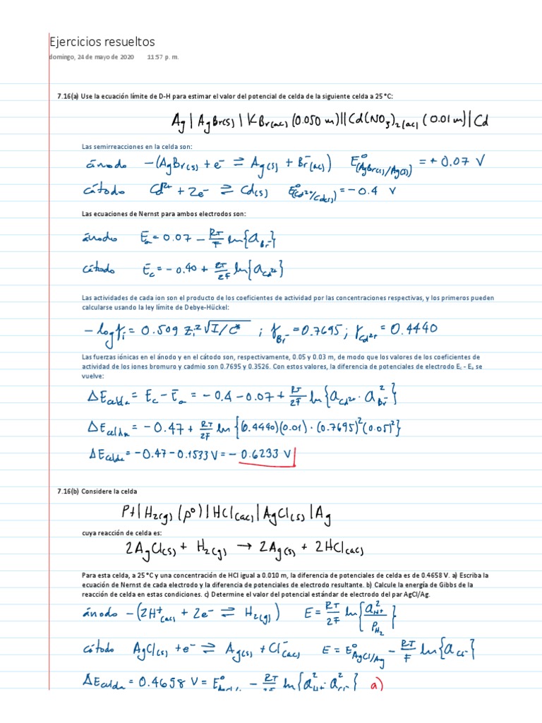 Ejercicios Atkins 01 Resueltos | PDF