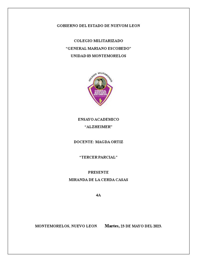 Uso de Cogniforte en Alzheimer | PDF | Enfermedad de Alzheimer | Memoria