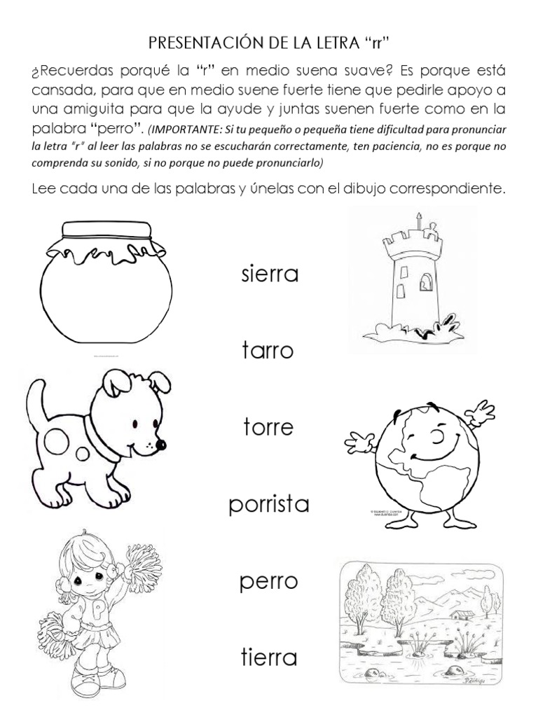 Enseñanza de la Letra "rr" para Niños | PDF | Artes del Lenguaje y ...