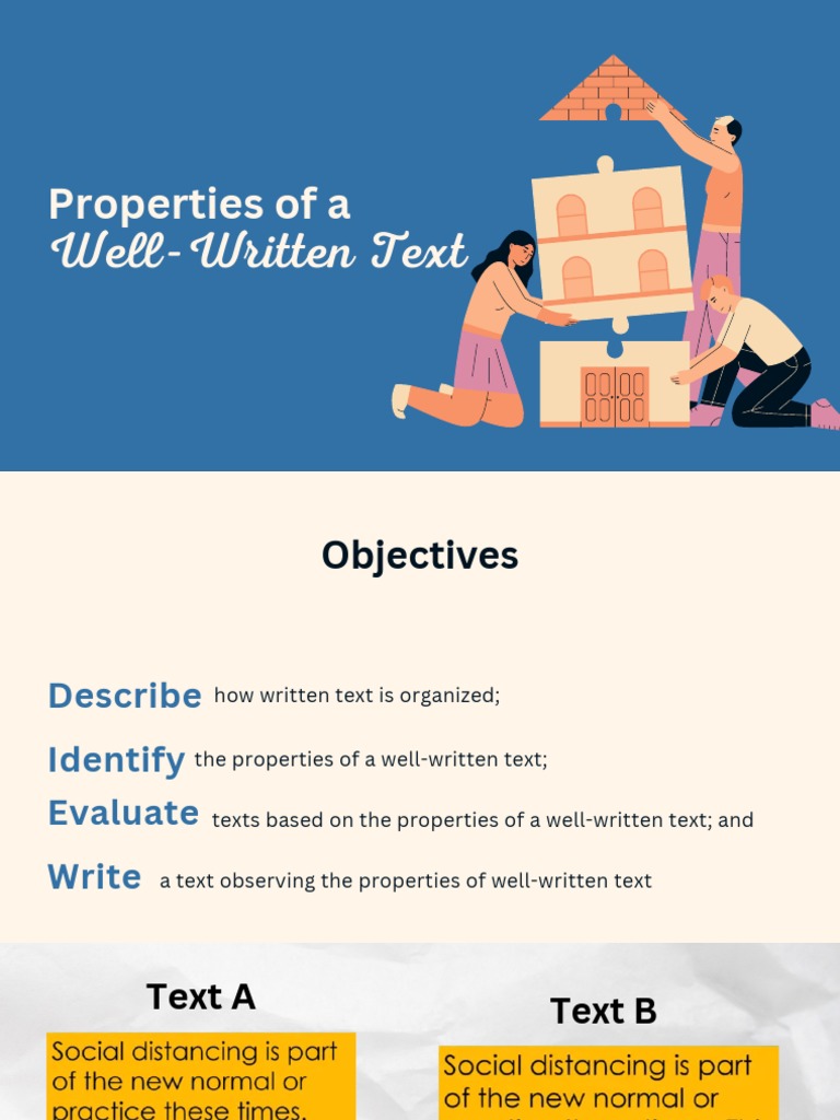 Patterns of A Well-Written Text | PDF | Cognition | Human Communication