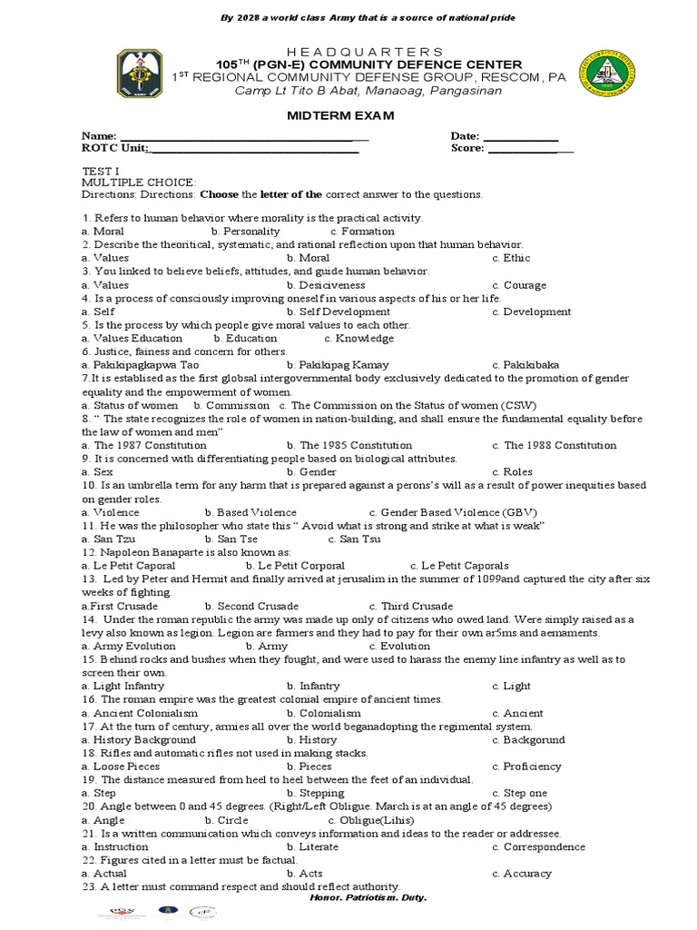 Coqc Midterm | PDF | Morality | Poison