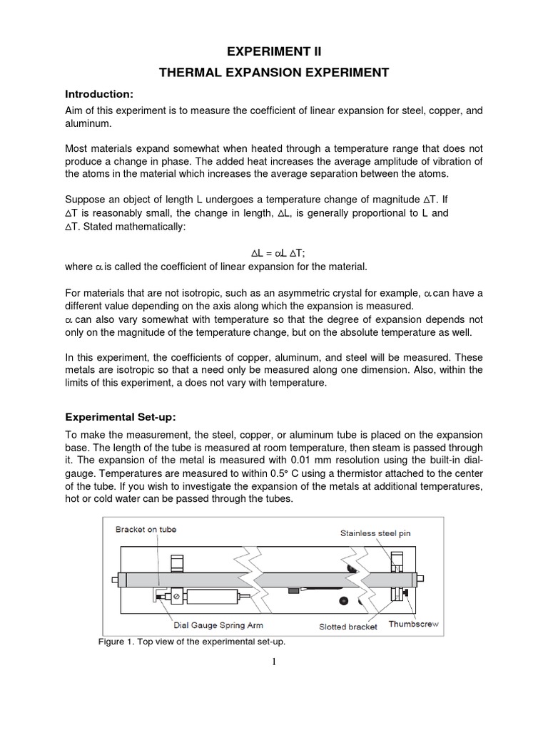Experiment 2 | PDF | Thermal Expansion | Physical Sciences