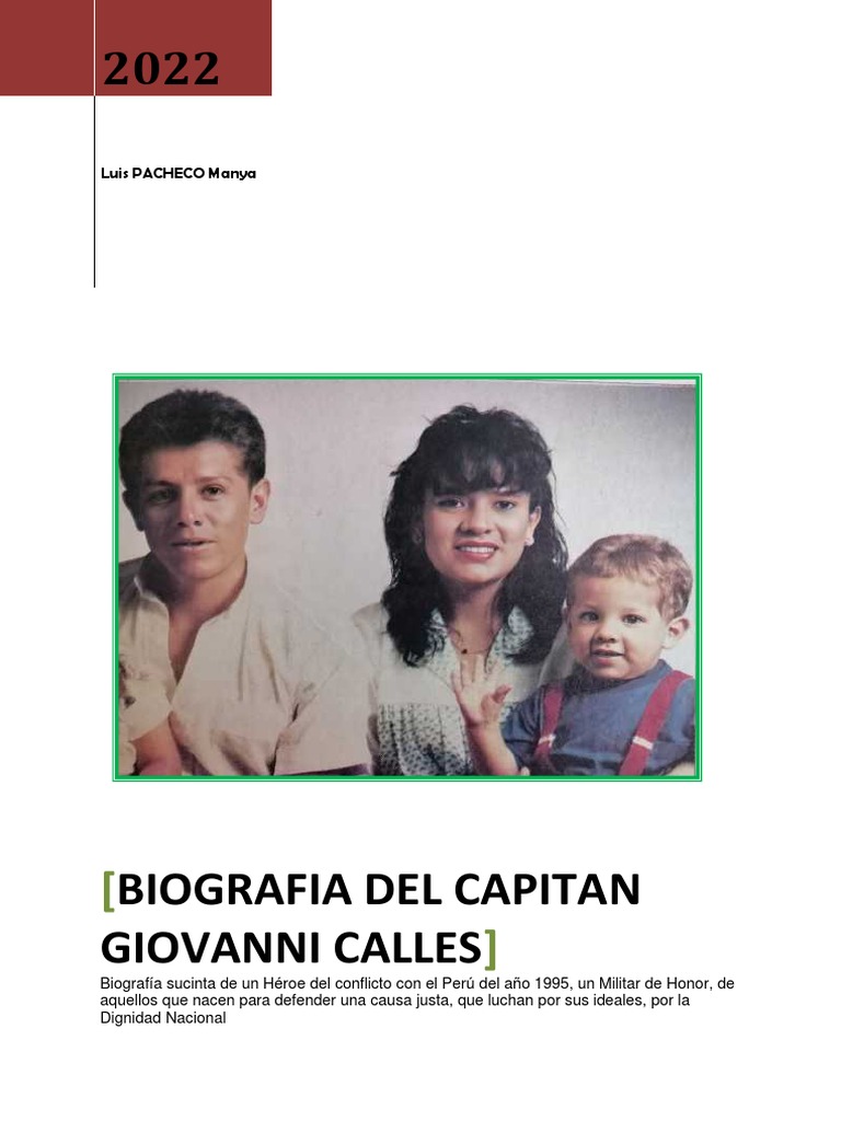 Capitan Giovanni Calles | PDF | Ecuador | Oficial general