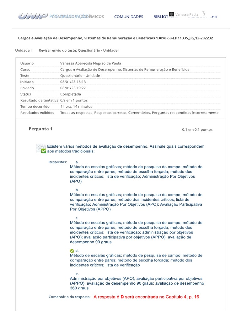 Questionário 1 | PDF