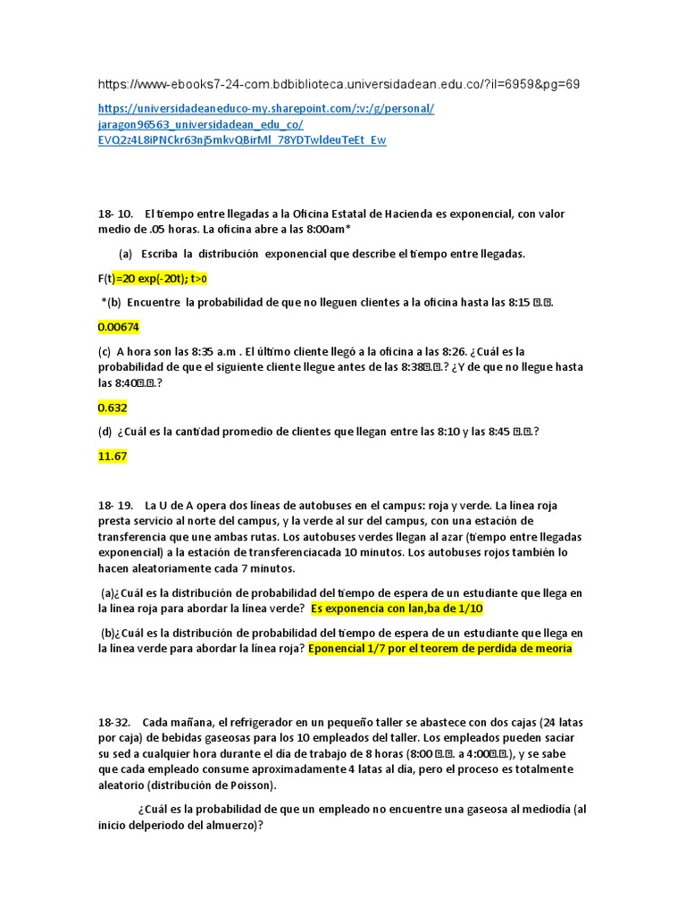 Ejercicios Guia 1 Taha | PDF