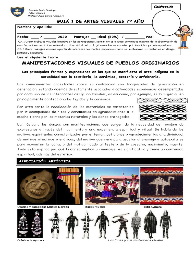 Guia 1 Artes Visuales 8° | PDF | Pinturas | Estética