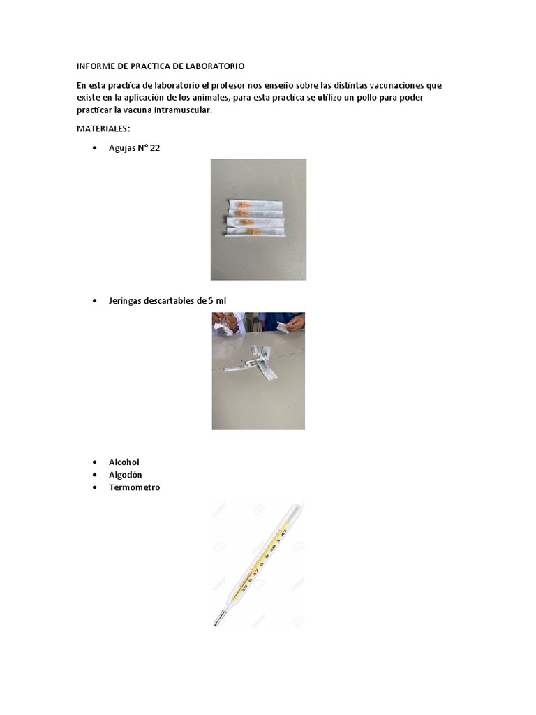 Informe De Practica De Laboratorio Farmacologia Pdf