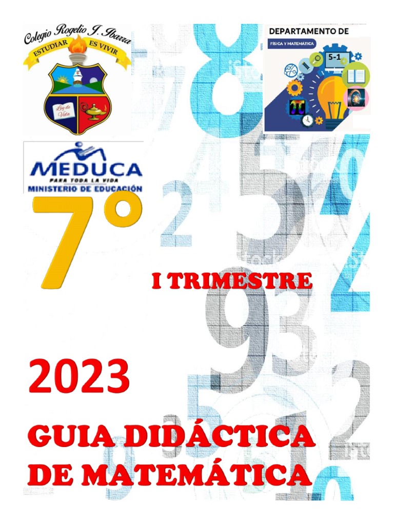 Guia De Matematica I Trim 2023 Pdf Sistema De Coordenadas