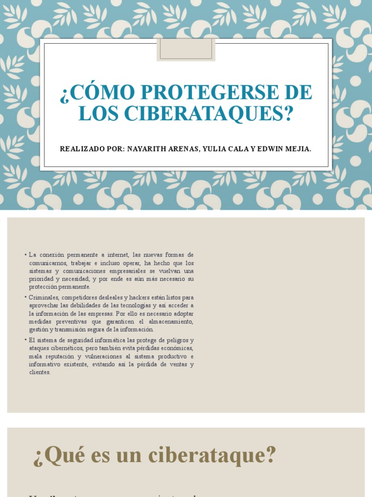 Cómo Protegerse de Los Ciberataques | PDF | Contraseña | Malware