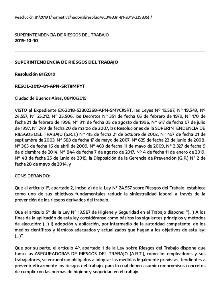 Resolucion 81 - 19 - Sistema de Vigilancia y Control de Agentes ...
