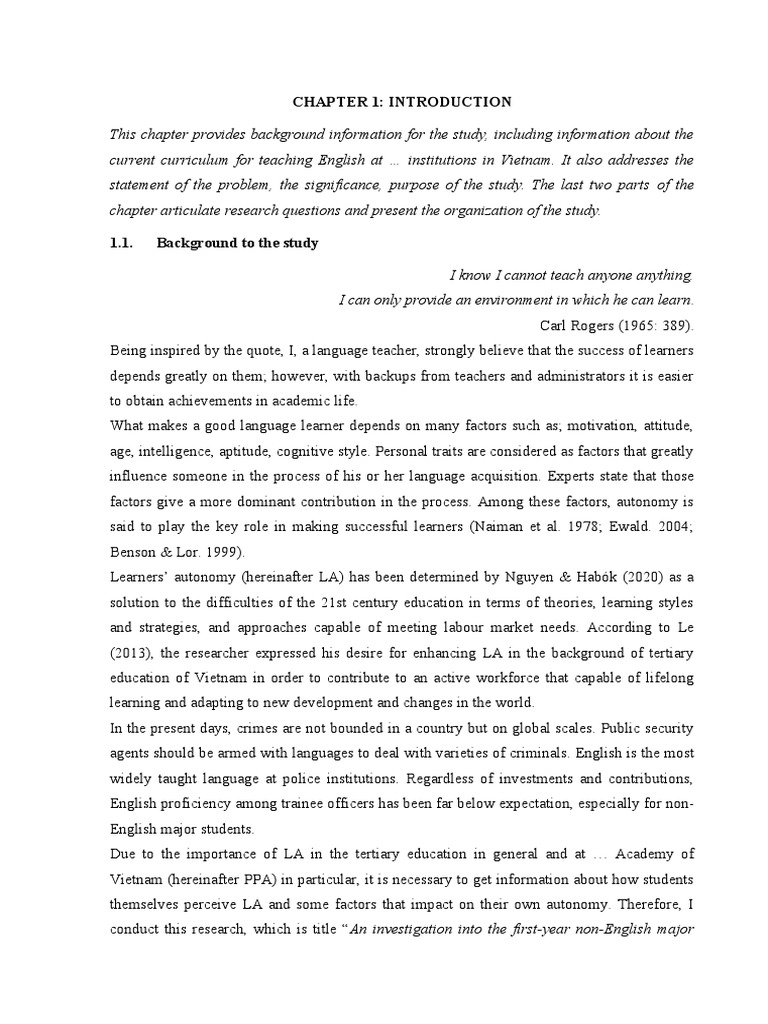 Chapter 1 Introduction | PDF | Learning | Autonomy Chapter 1 Introduction | PDF | Learning | Autonomy