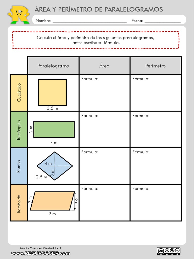 area-y-perimetro-de-paralelogramos | PDF