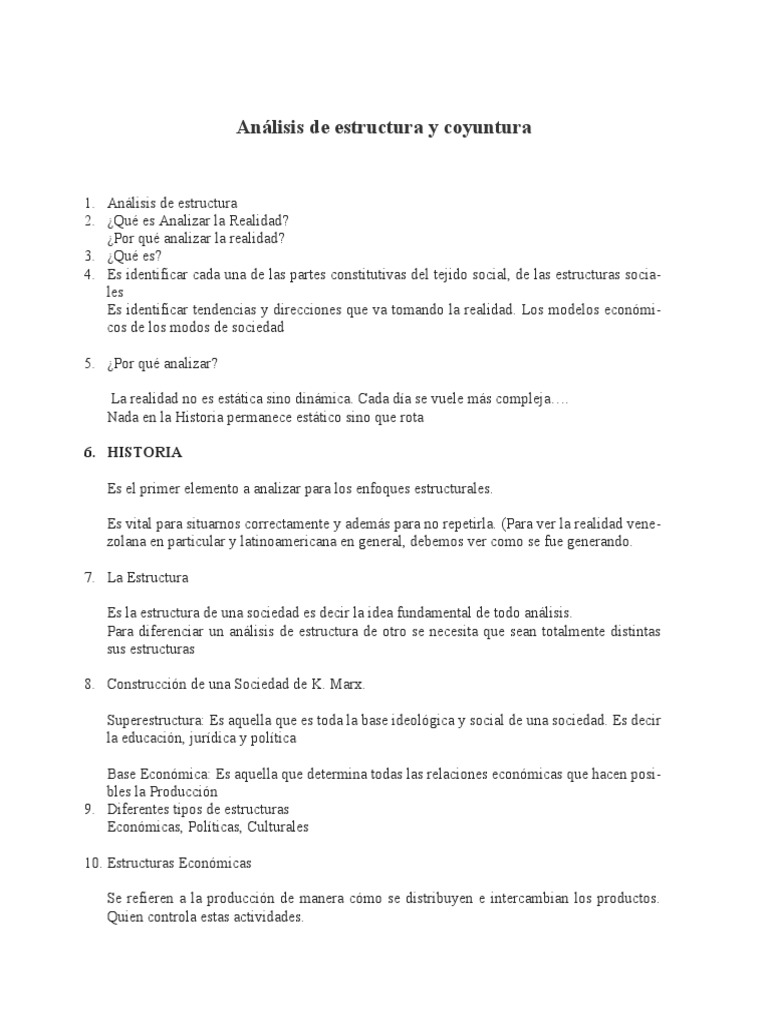 Análisis de Estructura y Coyuntura | PDF | Ideologías | Sociedad