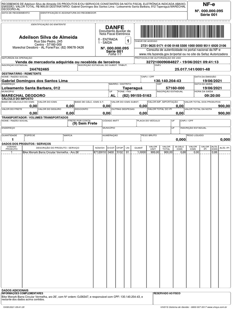 Documento Da Bicicleta | PDF