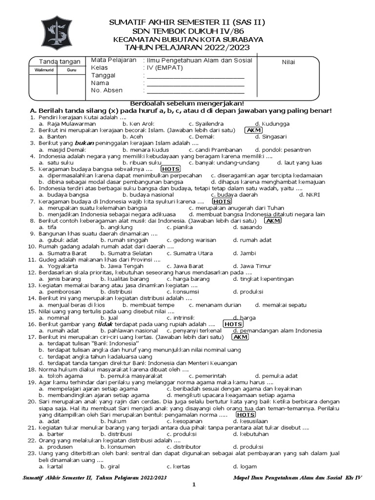SAS Sem II IPAS 2022-2023 | PDF