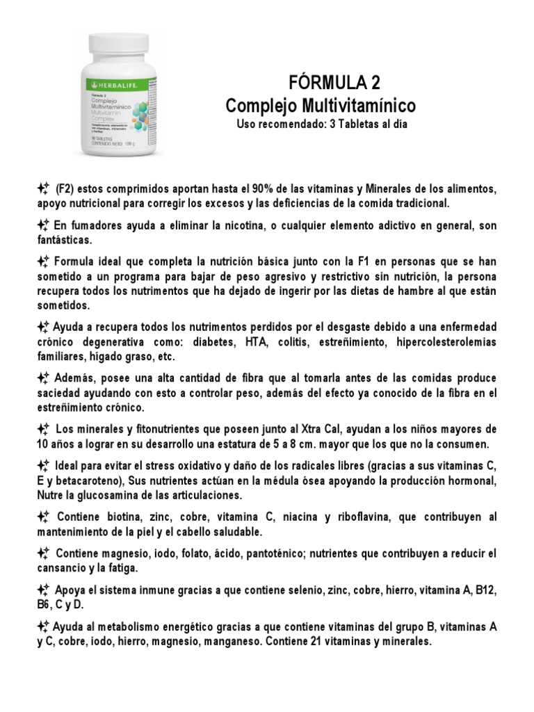 Formula 2 Multivitamínico | PDF