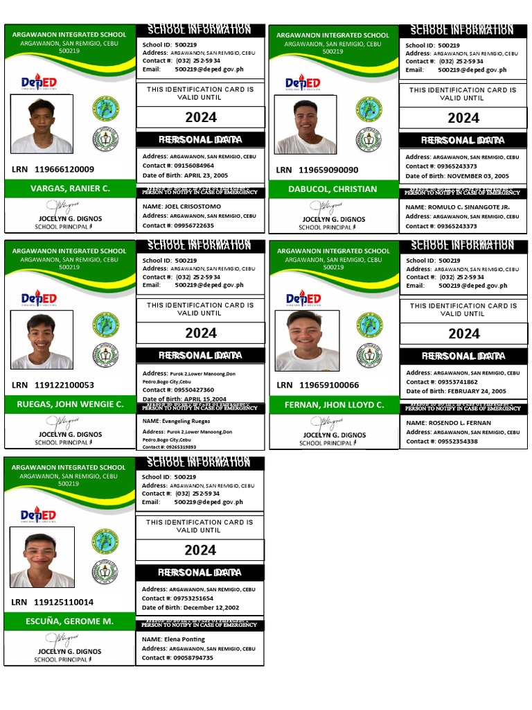 School Id For Learners | PDF | Surveillance | Document