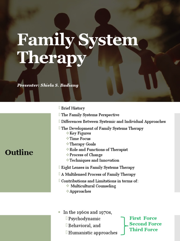 Family Systems Therapy Overview | PDF | Psychotherapy | Family Therapy