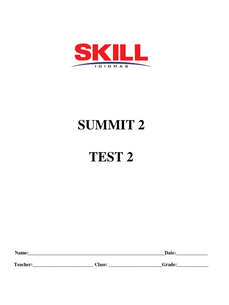 Summit 2 - Test 2 | PDF
