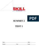 Summit 1 - Unit 2 General Test | PDF