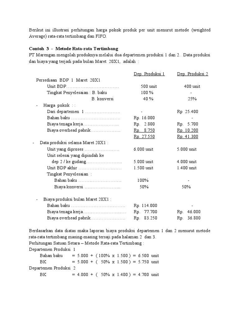 Process Cost | PDF