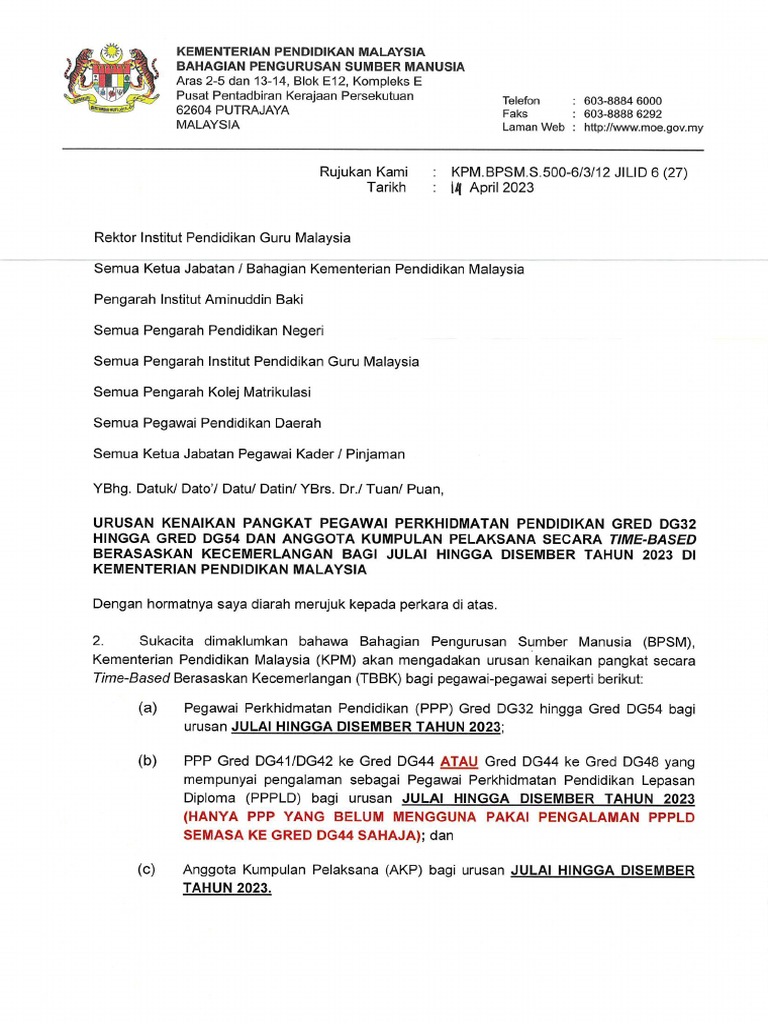 Surat Siaran Iklan TBBK PPP AKP Fasa 2 (Julai - Disember) 2023 | PDF