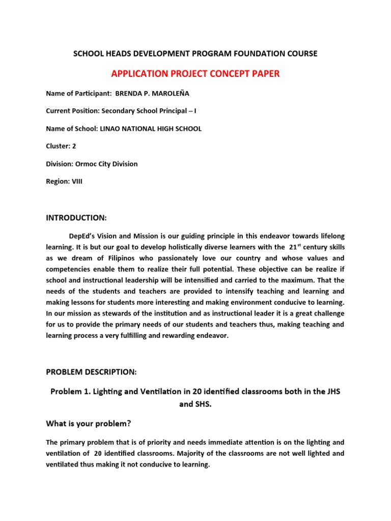 School Heads Development Program Foundation Course | PDF | Teachers ...