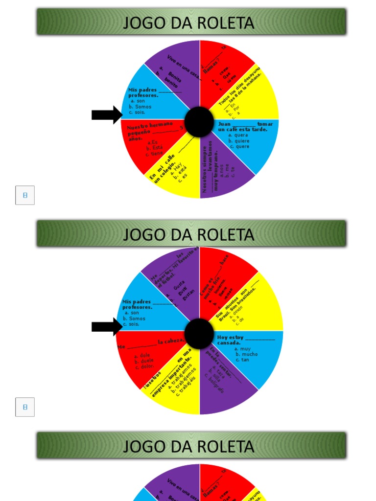 Base para Jogo Da Roleta Espanol Nivelamento | PDF