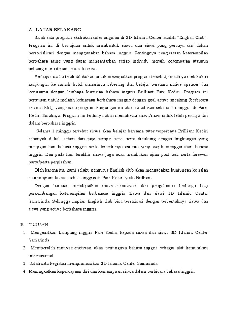 Proposal Trip To Pare | PDF