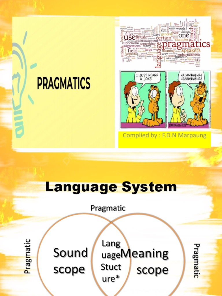 Meeting 9 - Pragmatics Intro | PDF | Linguistics | Word Meeting 9 - Pragmatics Intro | PDF | Linguistics | Word