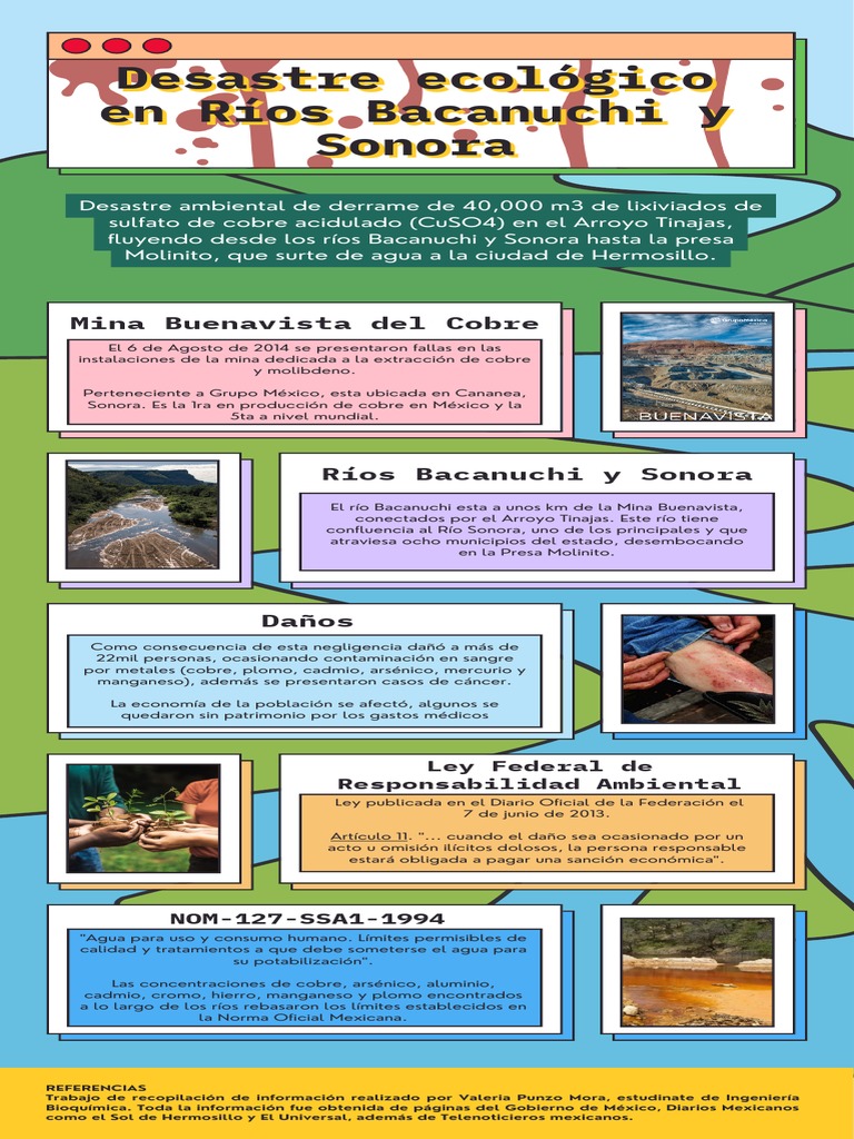 Desastre Ecológico Río Bacanuchi | PDF | Sonora | Cobre