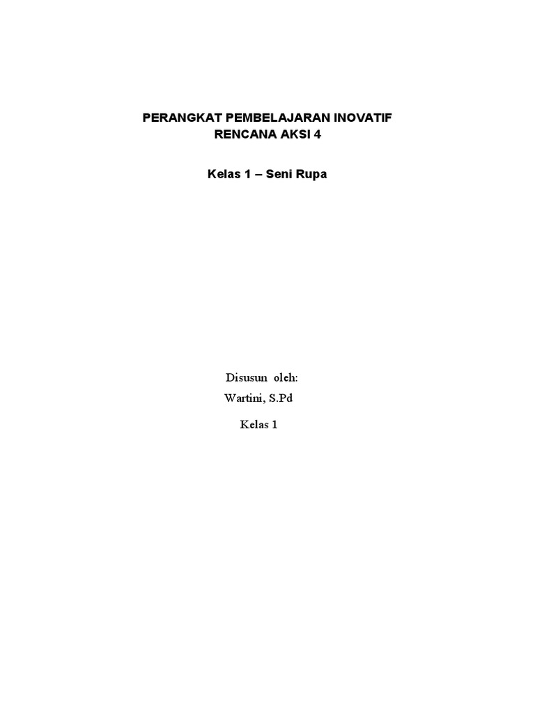 Modul Ajar Kelas 1 Sem 1 | PDF