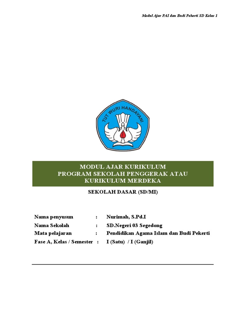 MA PAI K.Merdeka K1 BAB 1 SIP | PDF