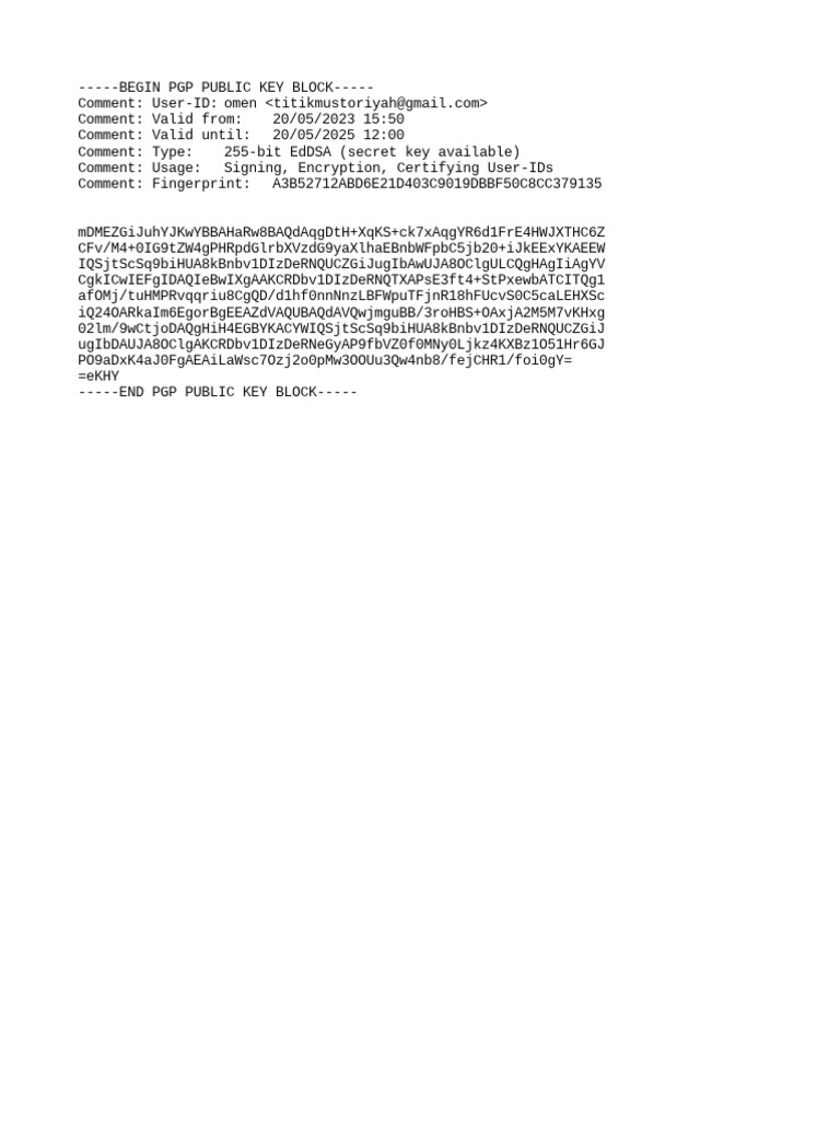 Begin Pgp Public Key Block Pdf