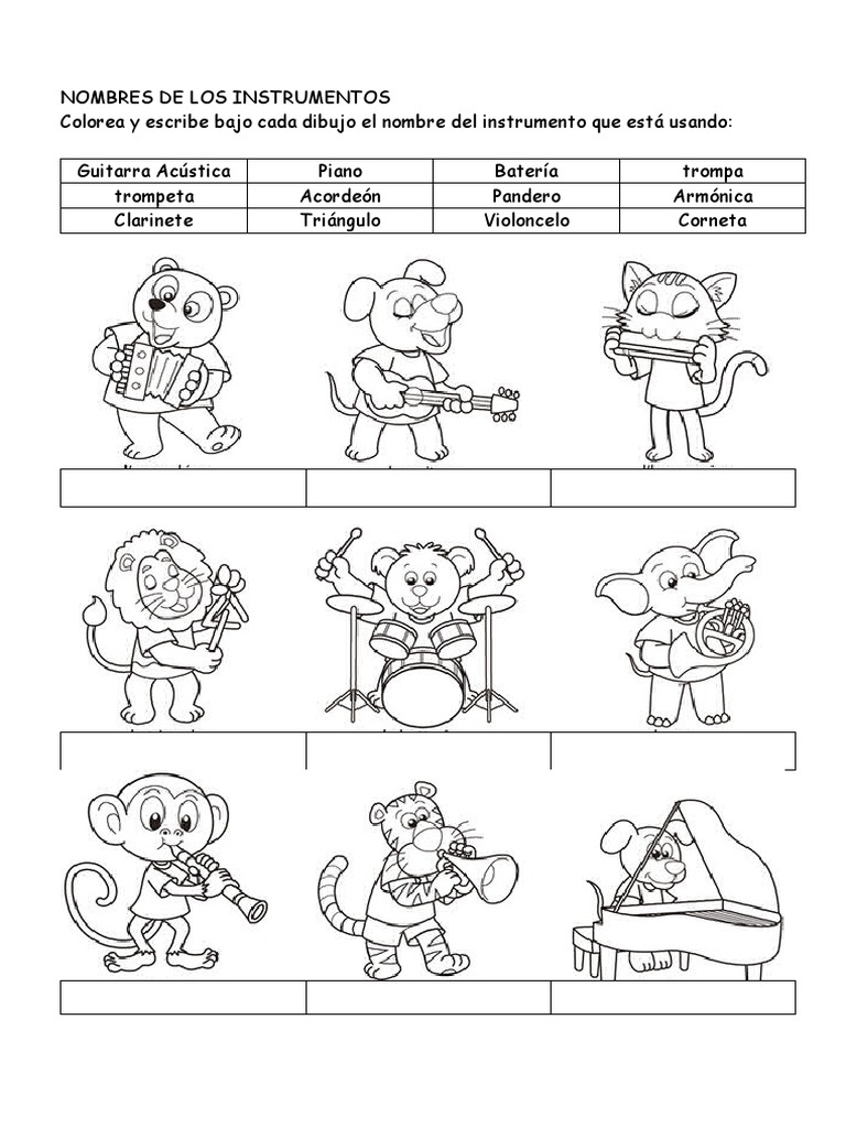 Guia Intrumentos Musicales 1° | PDF