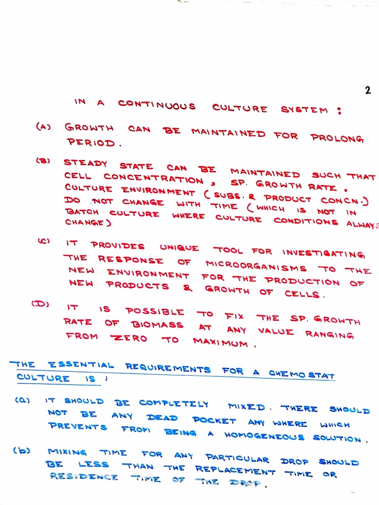 Continuous Culture | PDF