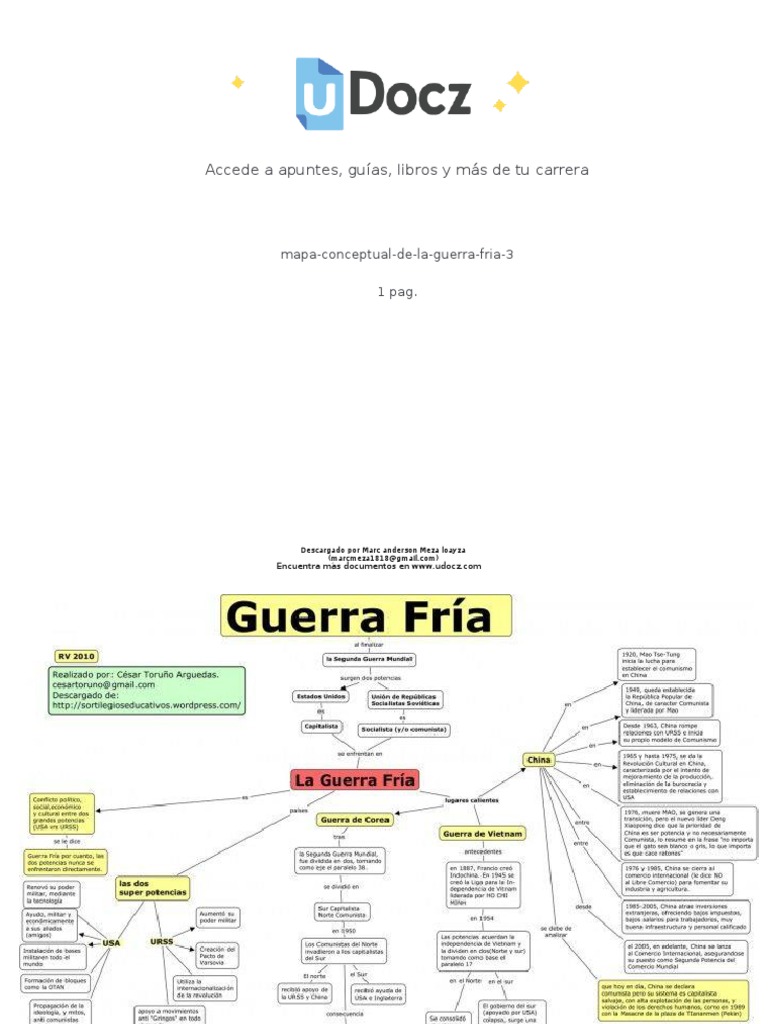Mapa Conceptual de La Guerra Fria 3 435465 Downloable 3029580 | PDF